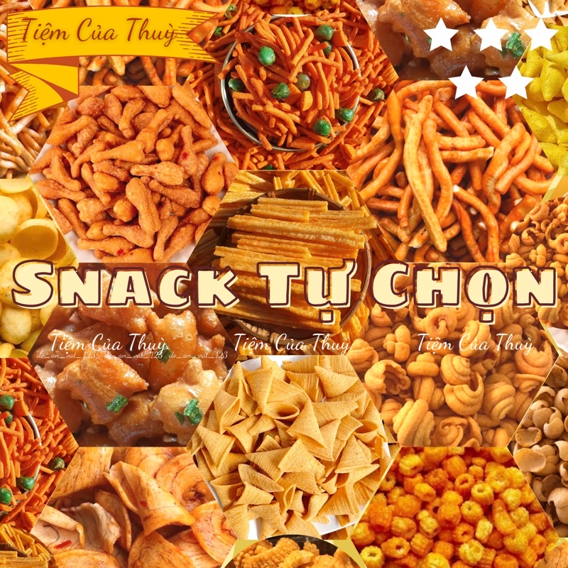 Dùng Thử Snack Ăn Vặt Tự Chọn Snack Tổng Hợp Giá Rẻ Nhiều Món Đa Dạng Bim Bim Cân đồ ăn Vặt 