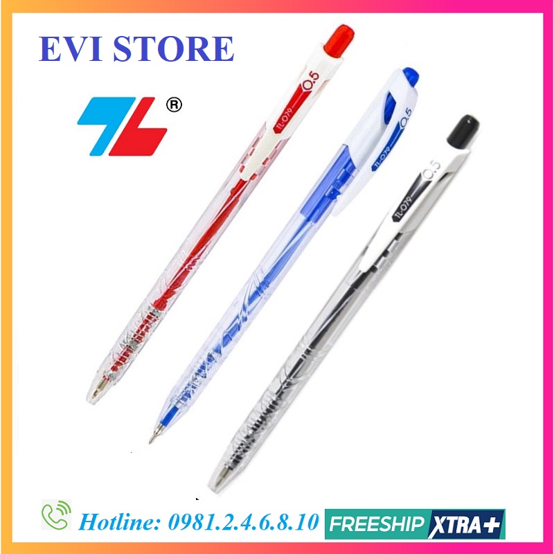 [Hàng chính hãng] Bút bi Thiên Long TL-079 ngòi 0.5mm I Bút TL079 có ...