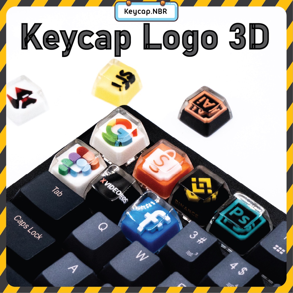 Keycap 3D Logo Phần mềm trang trí bàn phím cơ, Nút bàn phím 3D | Shopee ...