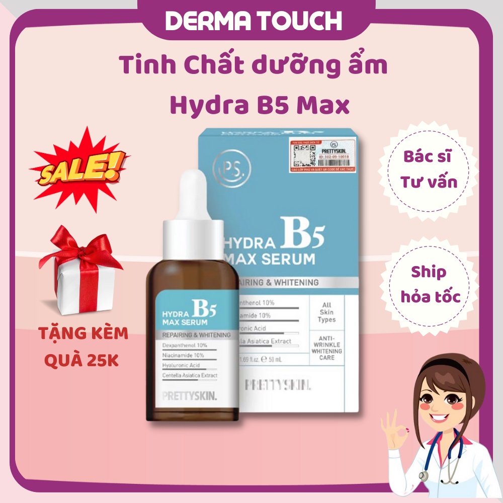 Serum B5 pretty skin tinh chất dưỡng ẩm phục hồi Hydra B5 30mL - DMP Derma Touch | Shopee Việt Nam