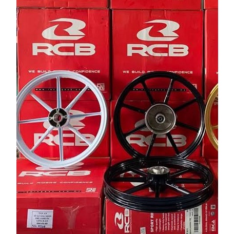 Mâm, Vành Xe Máy RacingBoy 8 Cây Sirius 1.6-1.85 Trắng, Đen | Shopee ...