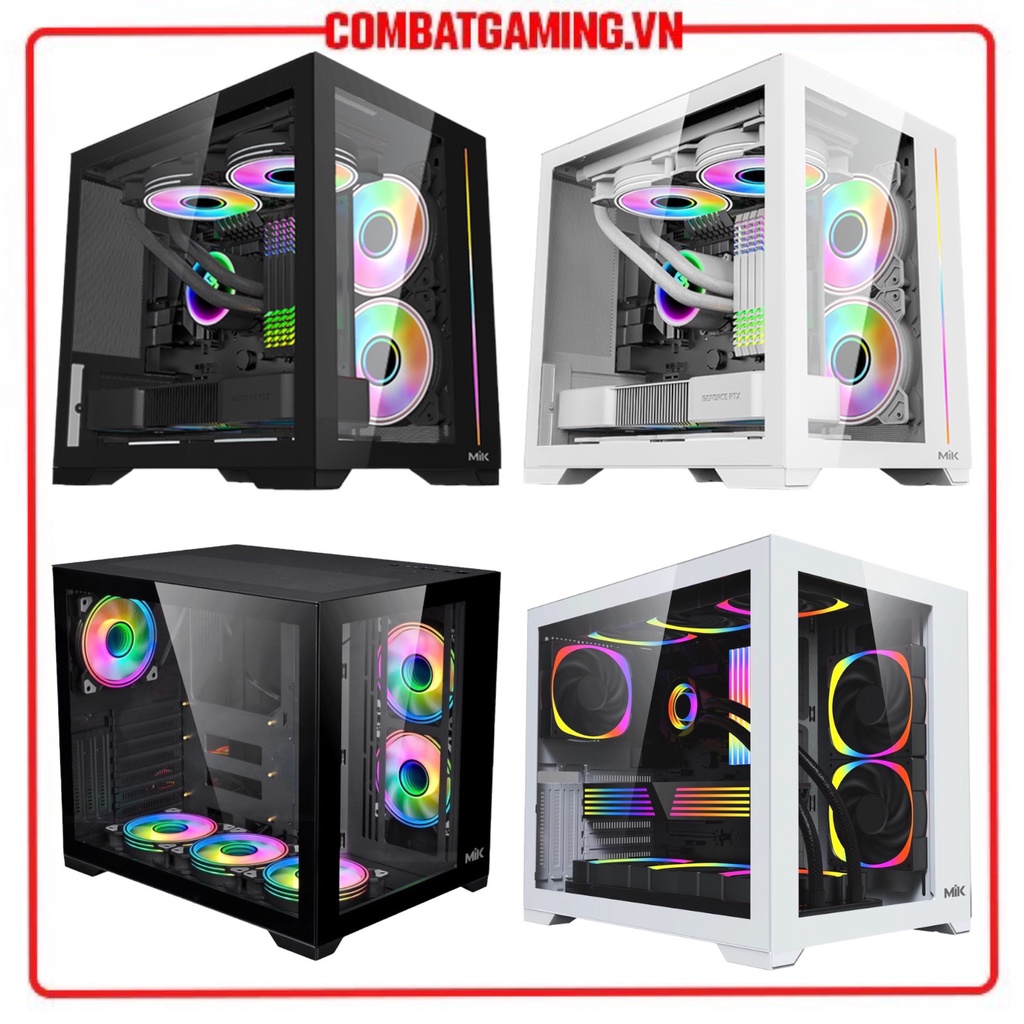 Case Máy Tính MIK LV12 - LV12 Mini Black White Hàng Chính Hãng | Shopee ...