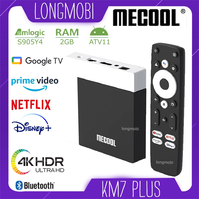 Mecool KM7 Plus S905Y4 ATV11, Cài Sẵn App Hỗ Trợ Netflix, 4KHDR, Model 2023 | Shopee Việt Nam