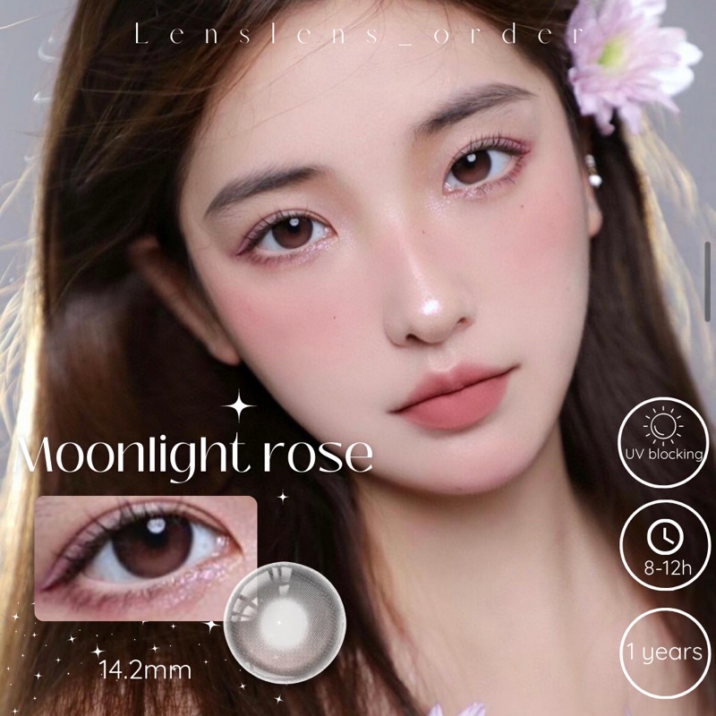 Lens Mắt Kính Áp Tròng Hiệu Ứng Filter Moonlight Rosé | Shopee Việt Nam