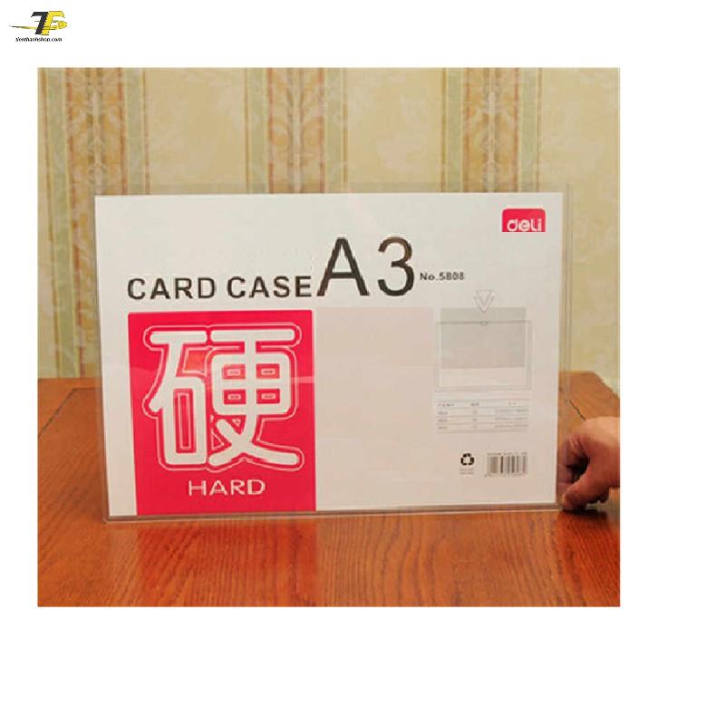 Bìa nhựa cứng card case deli 5808 | Shopee Việt Nam