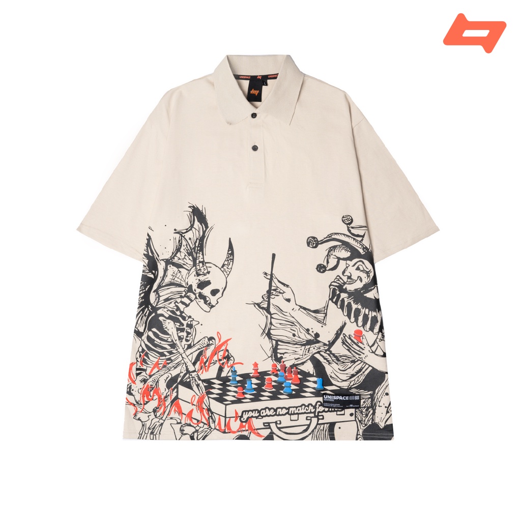 Áo polo local brand By Unispace tay lỡ form rộng unisex nam nữ cotton ...