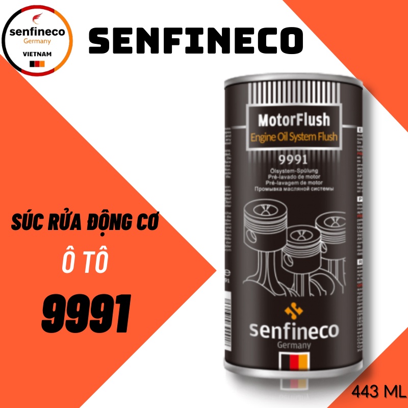 Súc rửa động cơ tẩy cặn bẩn làm sạch khoang nhớt ô tô [SENFINECO 9991 ...