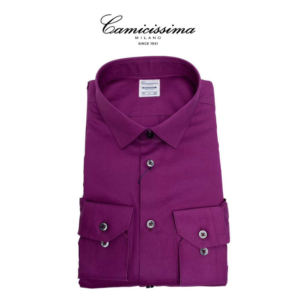 [Camicissima] Áo sơ mi nam ( Non-iron Slim 100% cotton ) | Shopee Việt Nam