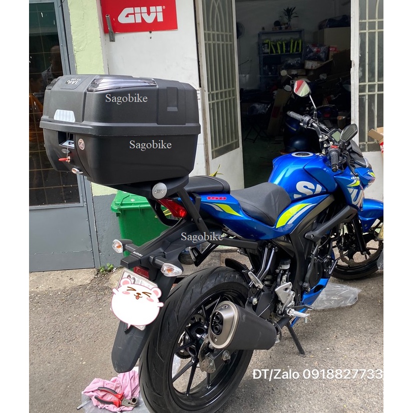 Thùng xe GSX S150 / R150, thùng givi B33N2M và baga giv SRV GSX S150 ...