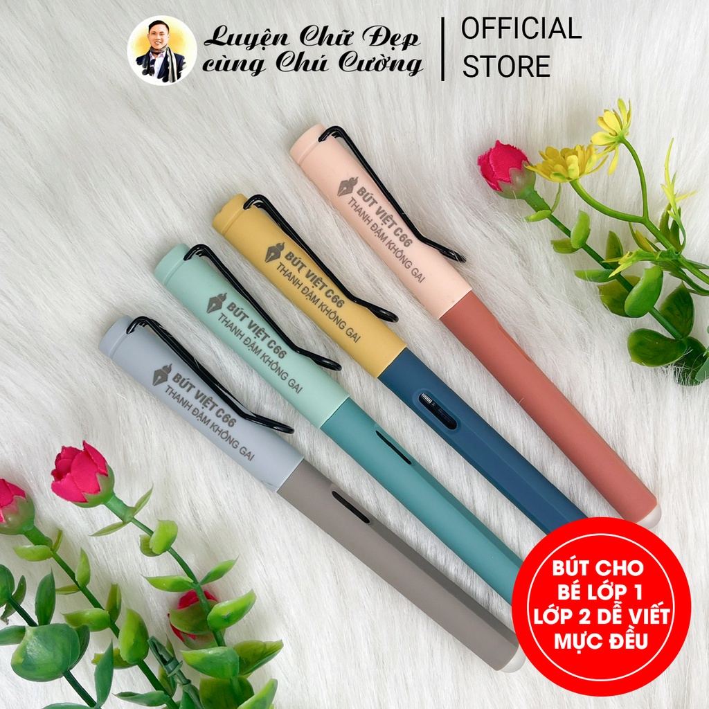 Bút Việt C66 Thanh Đậm Không Gai | Cho Bé Lớp 1 Lớp 2 Lớp 3 | Rất Dễ Viết | Shopee Việt Nam