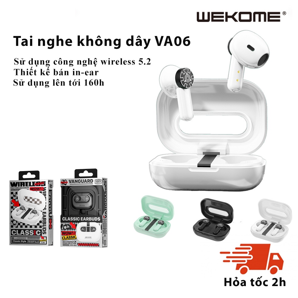 [CHÍNH HÃNG] Tai nghe không dây Wireless WEKOME VA06 Bluetooth WK ...