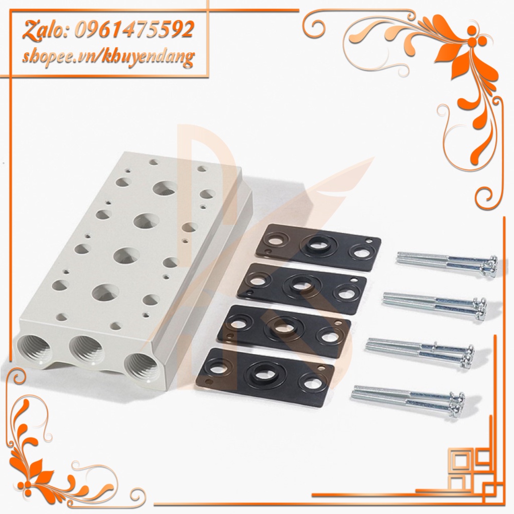 Đế Van Điện Từ Khí Nén 4V200M 2F/3F/4F/5F/6F/7F/8F/9F | Shopee Việt Nam