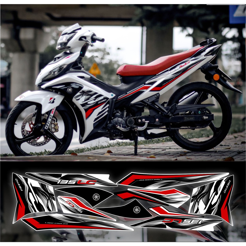 Tem Exciter 135 LC Áo trắng nhìu màu lựa chọn | Shopee Việt Nam