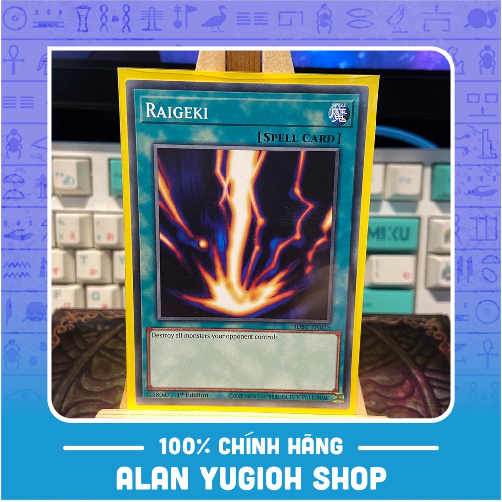 [UK] [ Bài Yugioh Chính Hãng ] Raigeki - SDBT-EN025 - Common 1st ...