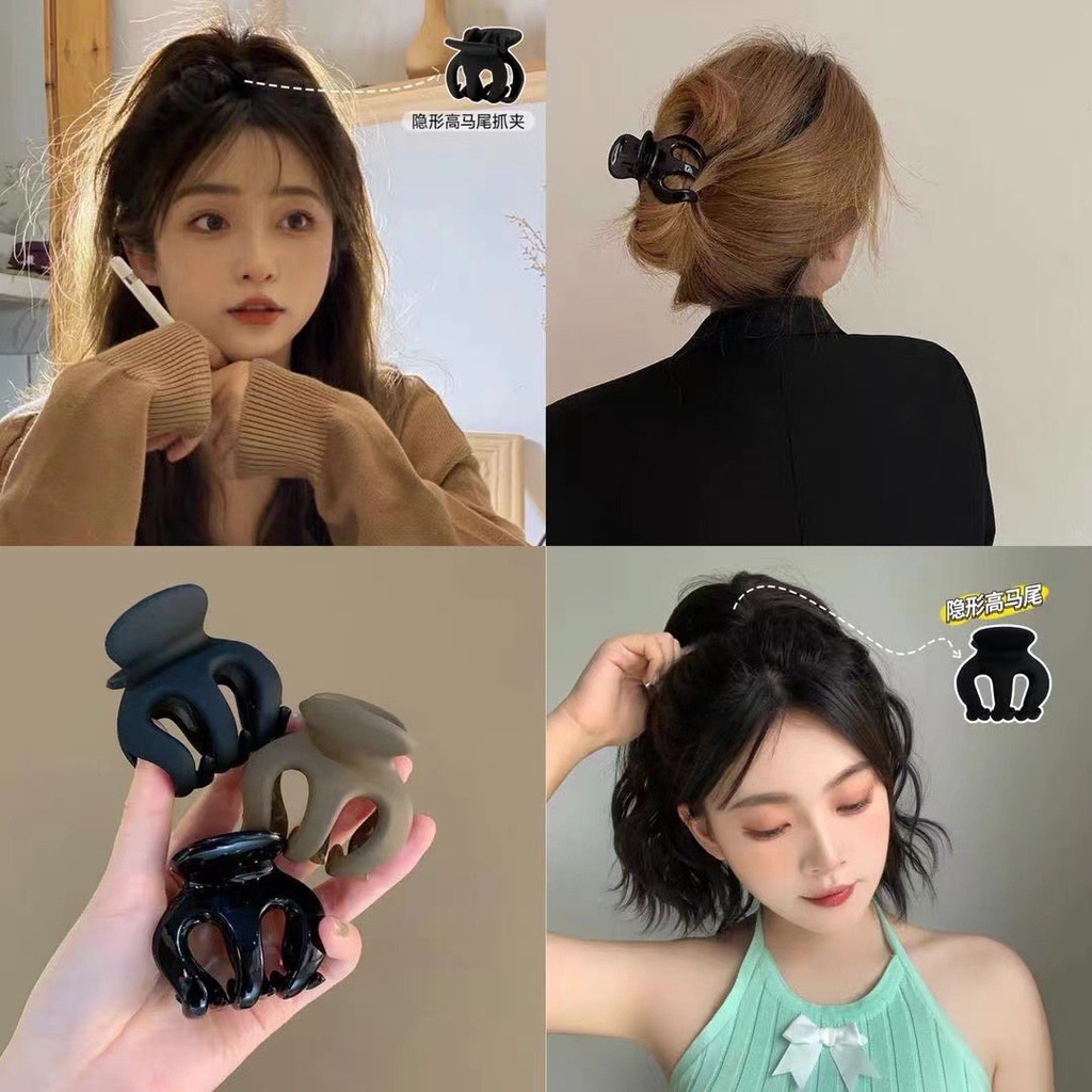 Kẹp tóc càng cua cute 6 răng chữ M tạo kiểu đuôi ngựa phong cách hàn ...