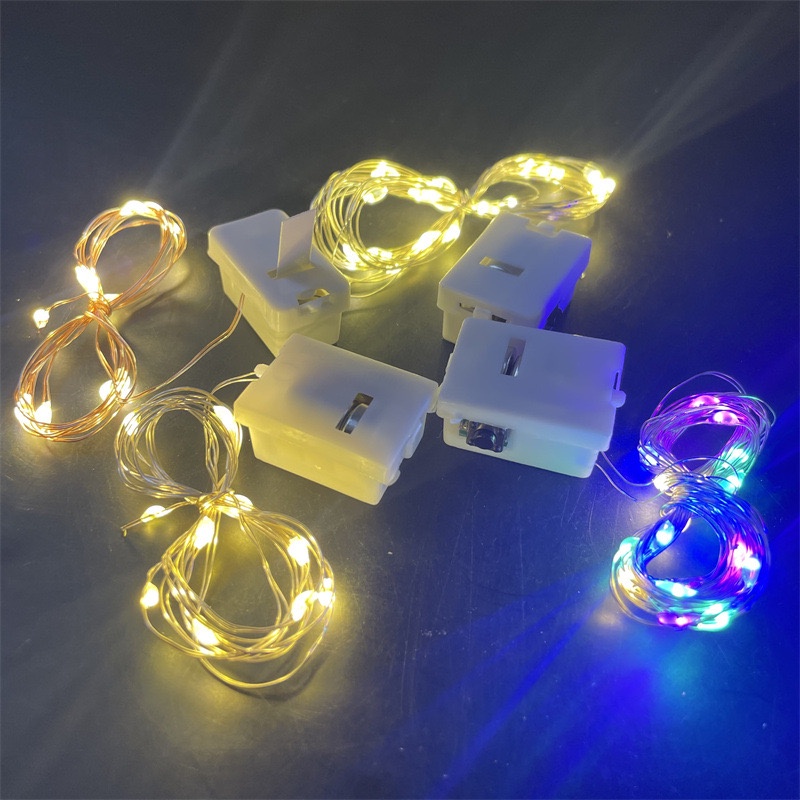 TDLED_Dây đèn led trang trí fairylight đom đóm có sẵn pin dài 0.5m_1m_2m_3m | Shopee Việt Nam