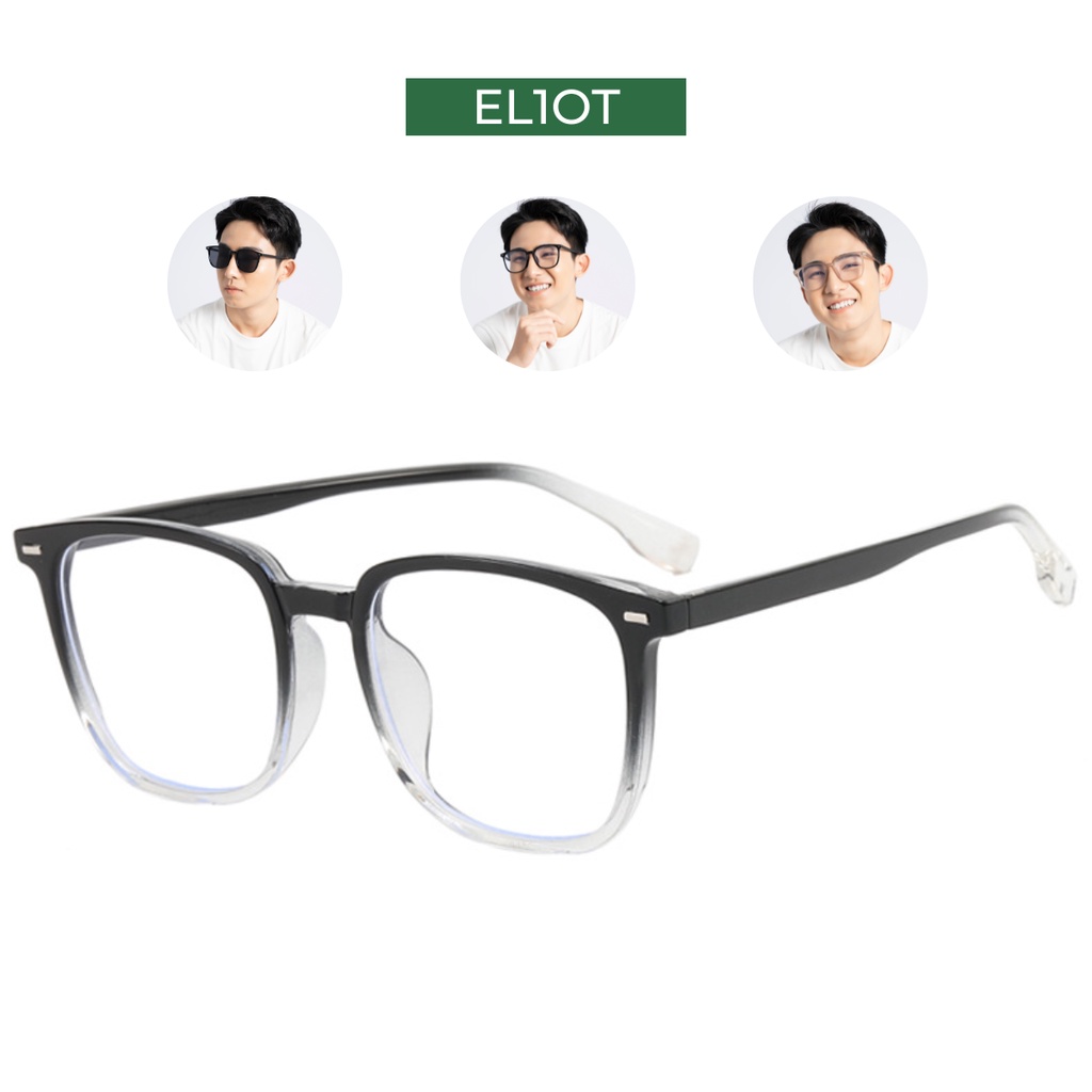 Gọng kính cận ELIOT Eyewear Ombre TR2101 mắt chống ánh sáng xanh có thể thay cận phù hợp cả nam ...