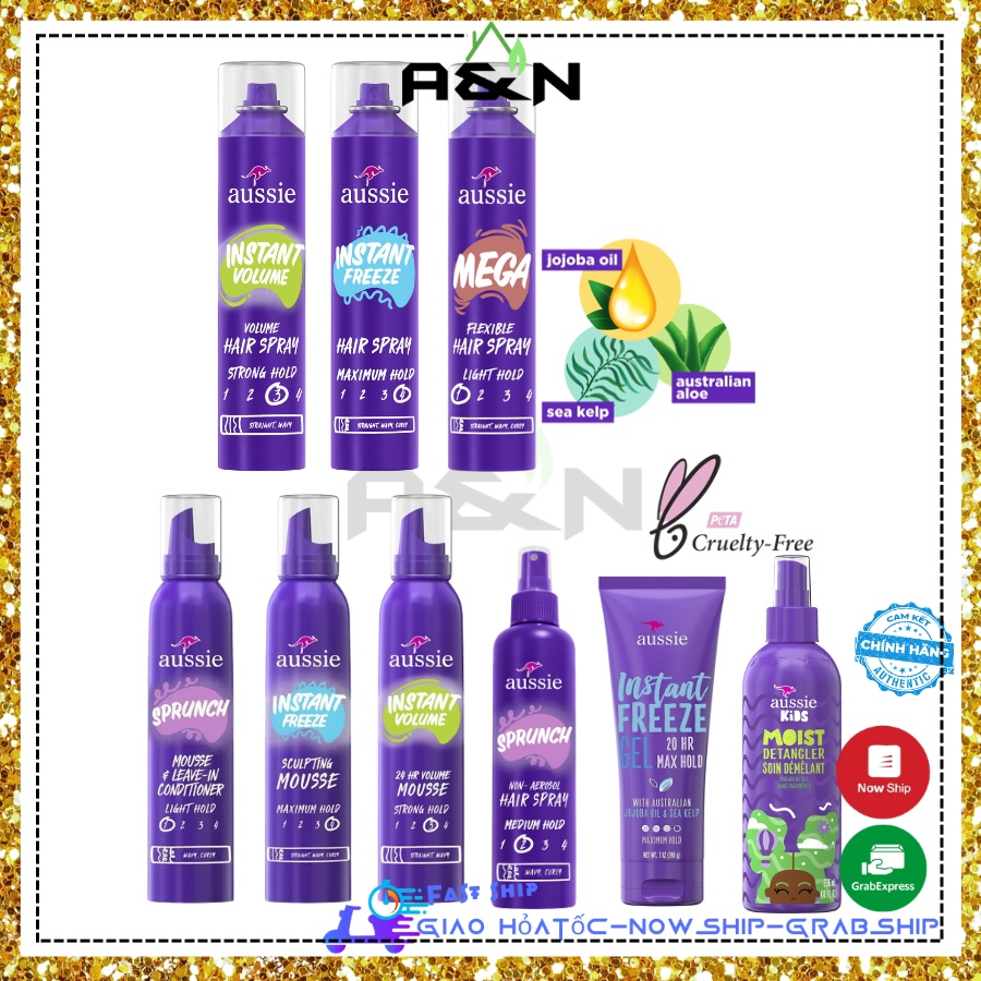 Mousse tạo kiểu tóc aussie chiết xuất tre và mận Kakadu - made in USA | Shopee Việt Nam