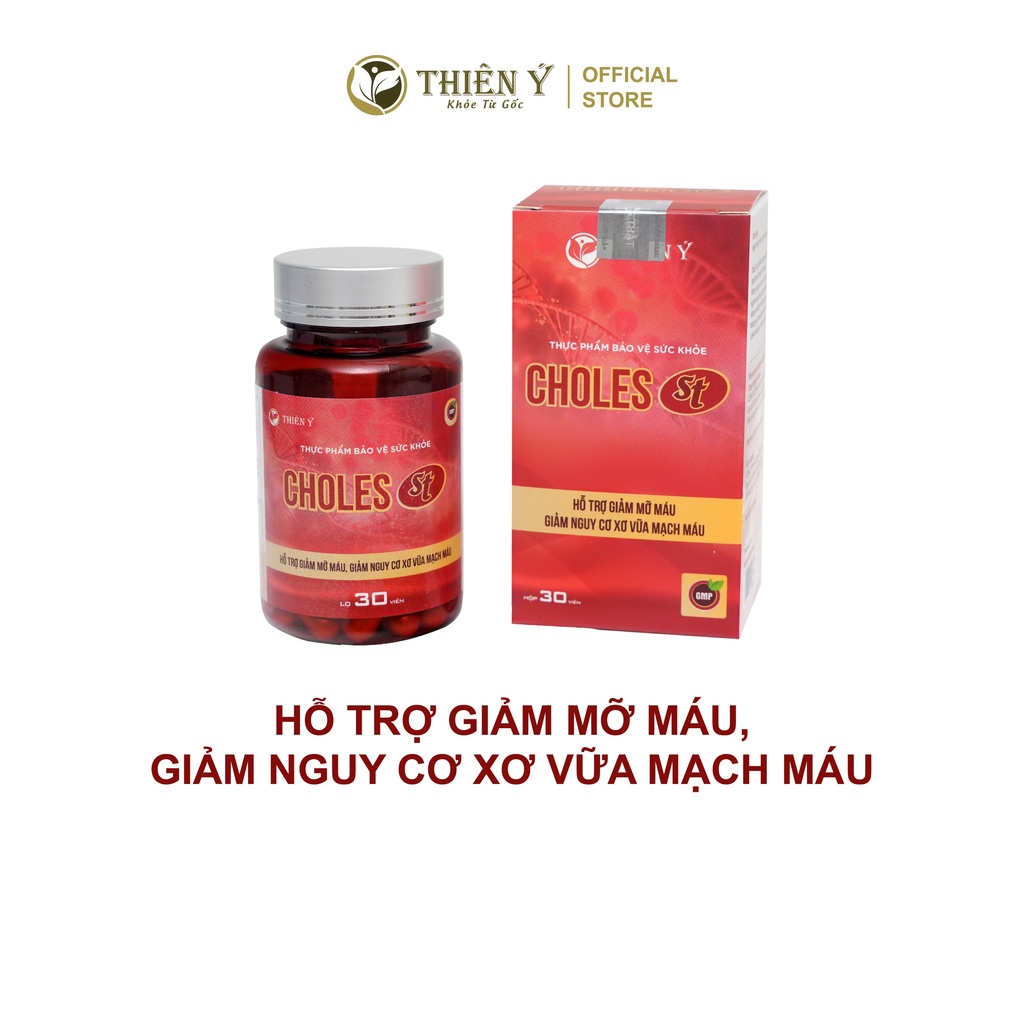 Viên Uống Choles ST Thiên Ý TY018 Hổ Trợ Giảm Mỡ Máu, Giảm Cân, Hỗ Trợ ...