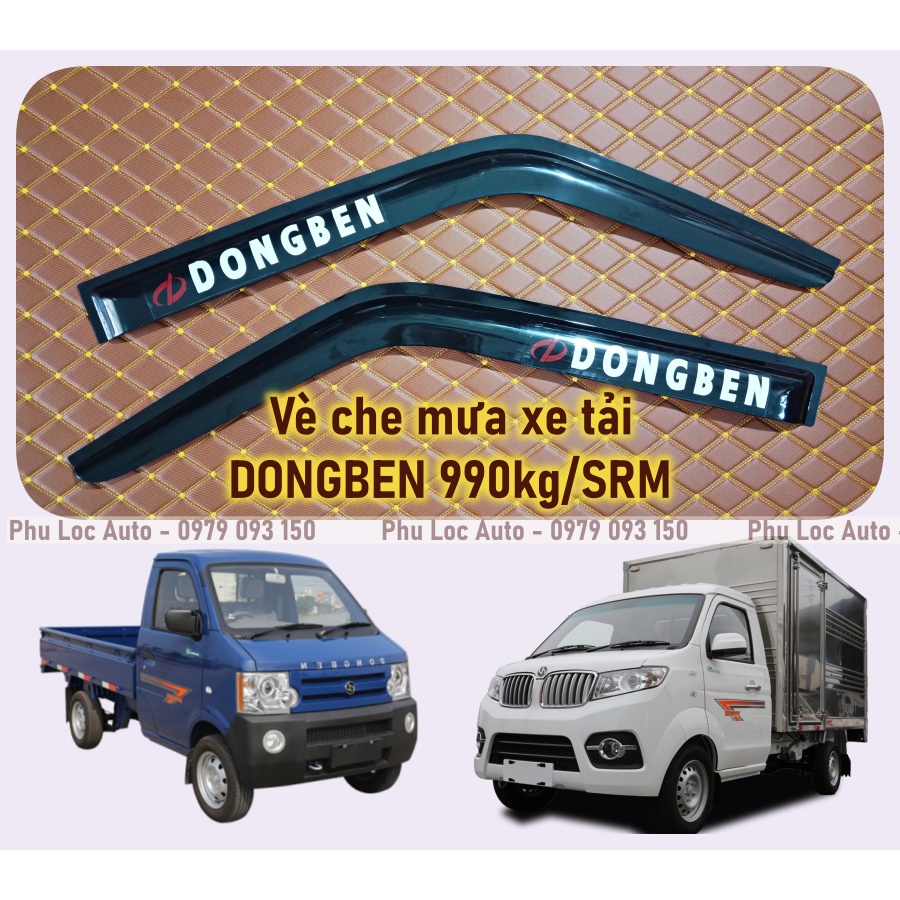 Cặp vè che mưa xe tải Dongben 990kg K9 SRM 930 T20 T30 X30 hàng dày đẹp có sẵn keo dán ( gia 1 ...
