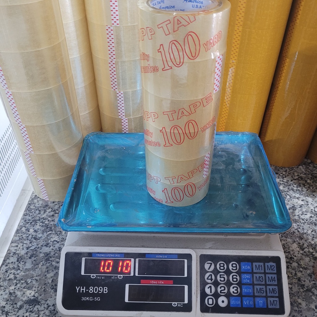 BĂNG KEO TRONG 100Y 1KG LÕI GIẤY 5LI | Shopee Việt Nam