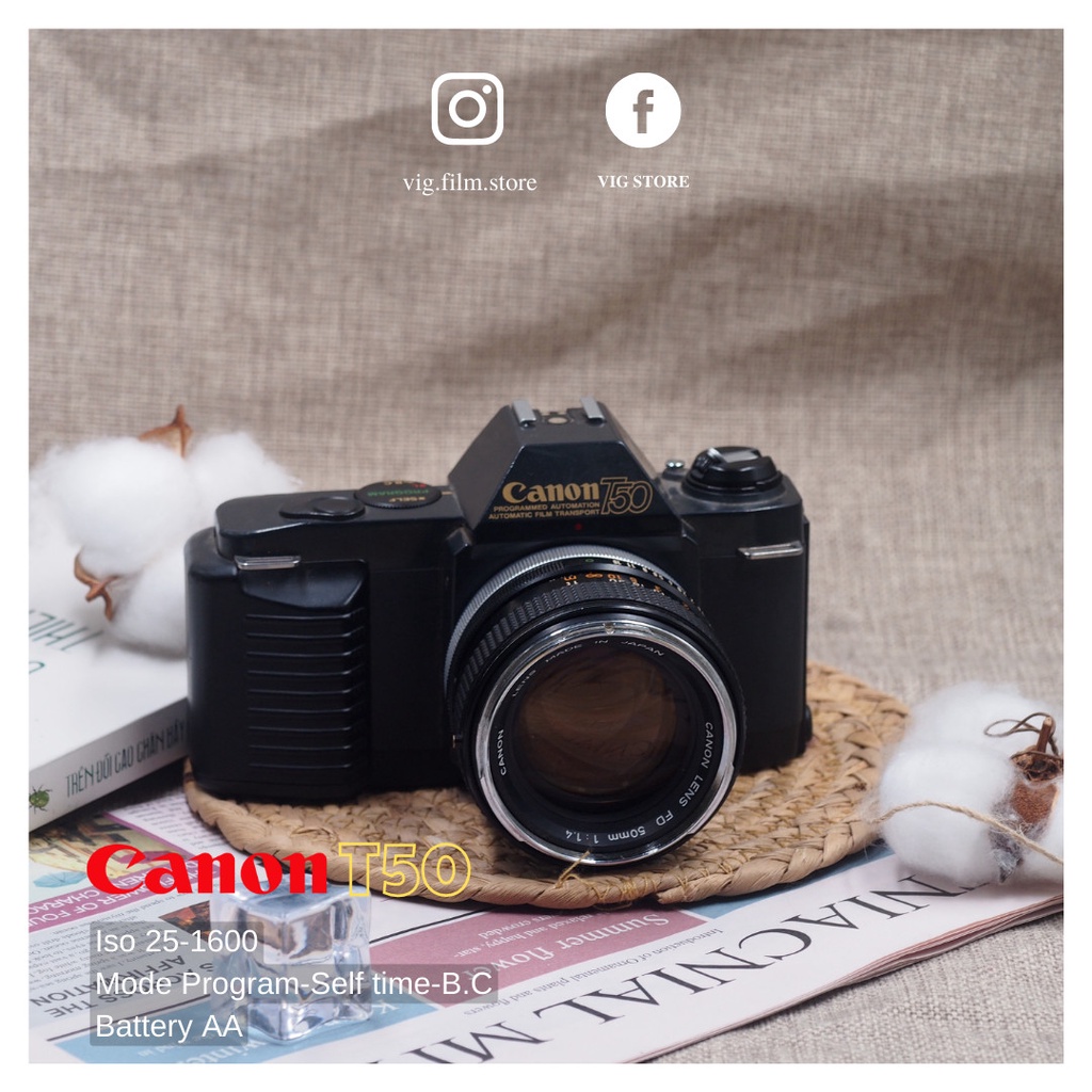 Máy ảnh film Canon T50 | Shopee Việt Nam