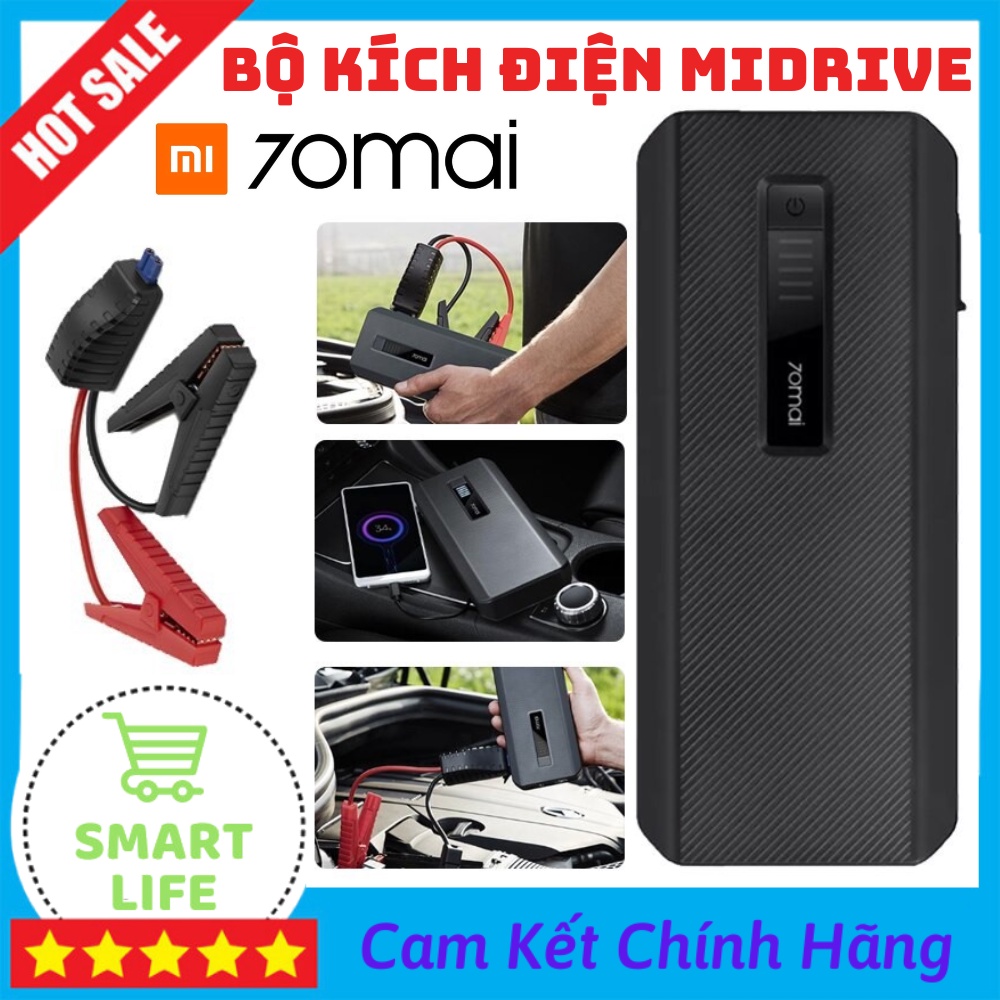 Bộ Kích Điện Ô Tô Xiaomi 70Mai Midrive PS06 Bộ Kích Nổ Tích Hợp Đèn Pin Chiếu Sáng | Shopee Việt Nam