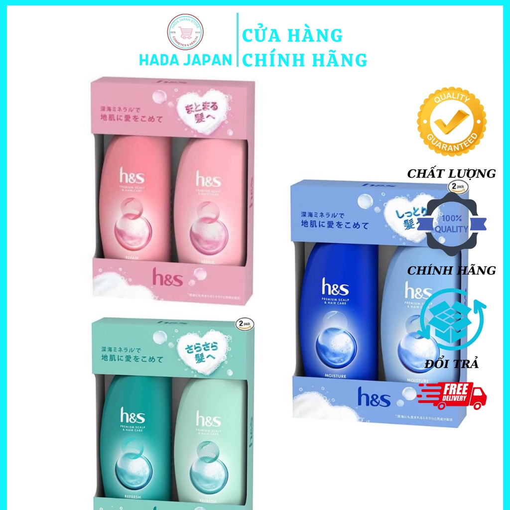 Bộ Dầu Gội Xả HS Nhật Bản chống gàu, giảm ngứa, sơ rối, dưỡng tóc 350G/1 Chai | Shopee Việt Nam
