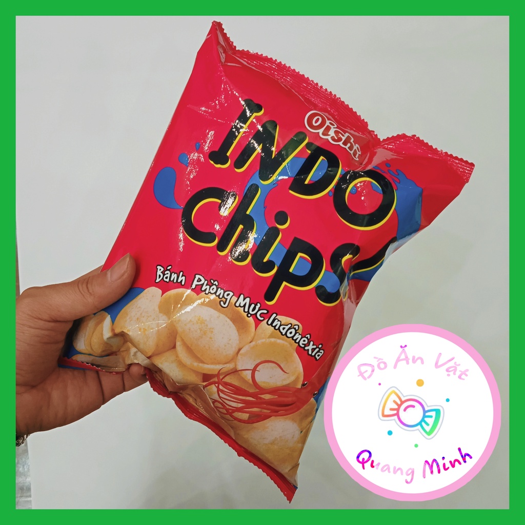 Bim bim Oishi Snack Indo Chips bánh phồng mực inđônêxia gói lớn 32 g ...
