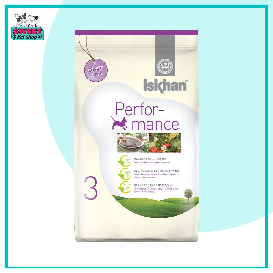 [1,2kg] THỨC ĂN HẠT ISKHAN PERFORMANCE CHO CHÓ TRƯỞNG THÀNH TÚI 1,2KG ...