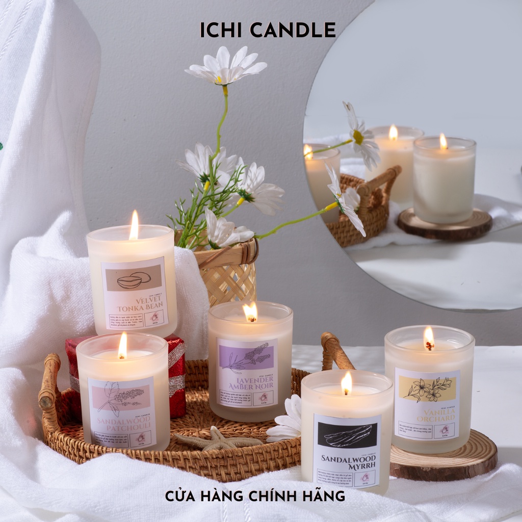 Nến thơm tinh dầu cao cấp không khói an toàn ICHI Candle | Shopee Việt Nam