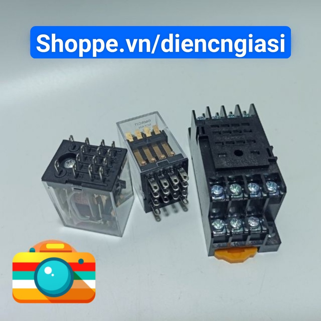 Rơ Le Trung Gian 8 Chân 14 Chân Relay MY4N LY2N 220V 24VDC | Shopee Việt Nam