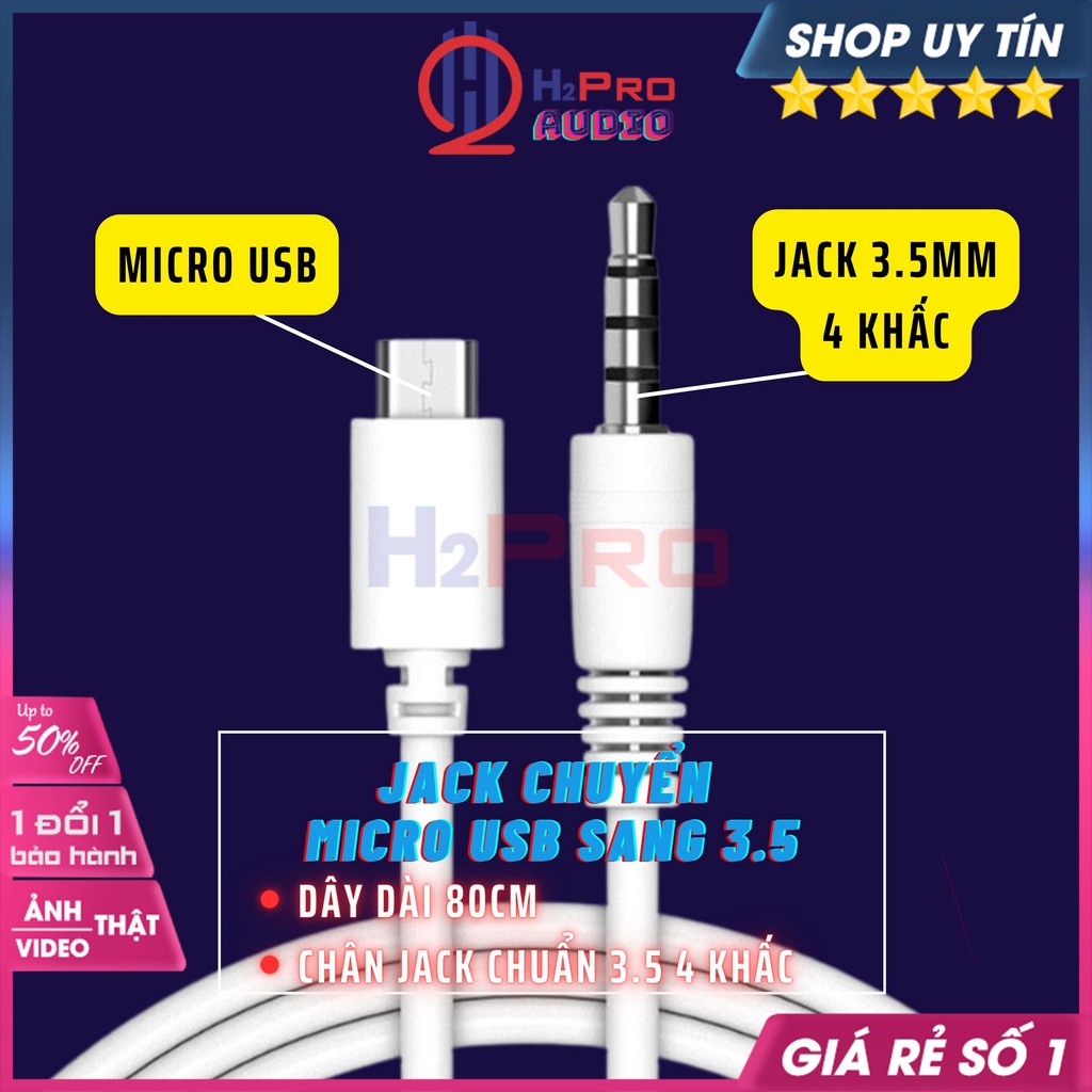 Jack Chuyển Micro Usb Sang 3.5, Dây Cáp Âm Thanh Chuyển Đổi Chân Sạc Micro Usb Ra Jack 3.5Mm Cao ...