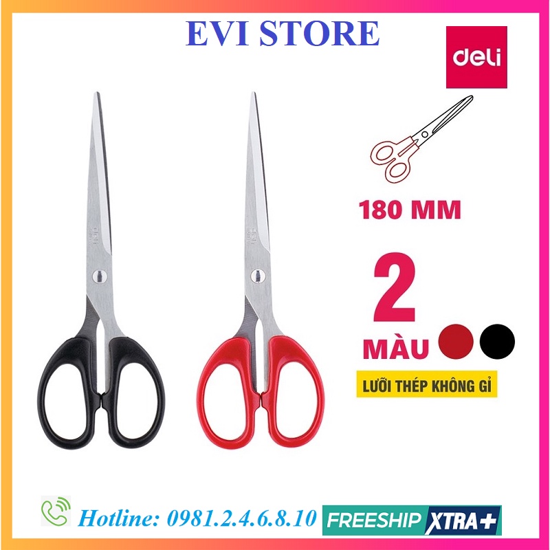 Kéo văn phòng Deli 6009 / Kéo175mm Deli E6009 | Shopee Việt Nam