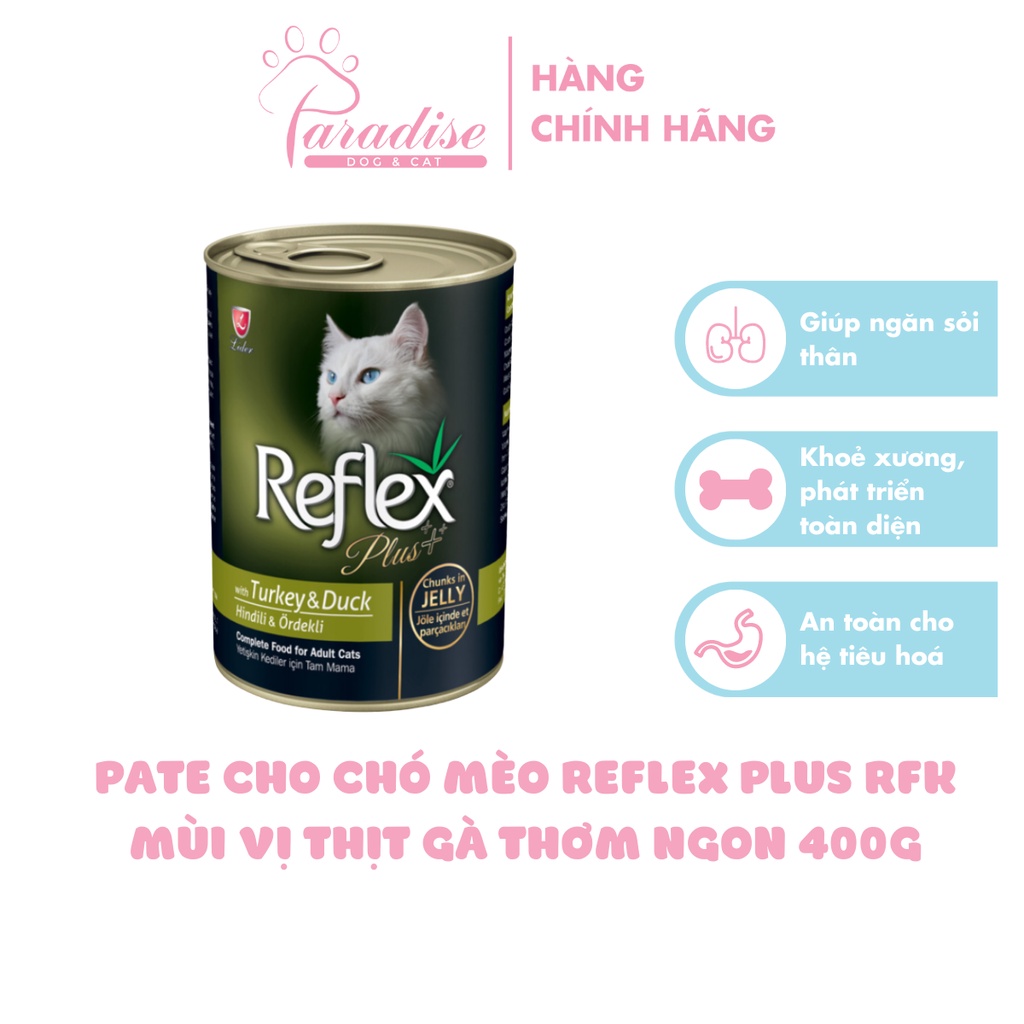 Pate Cho Chó Mèo Reflex Plus RFK Mùi Vị Thịt Gà Vịt Thơm Ngon Bổ Dưỡng ...