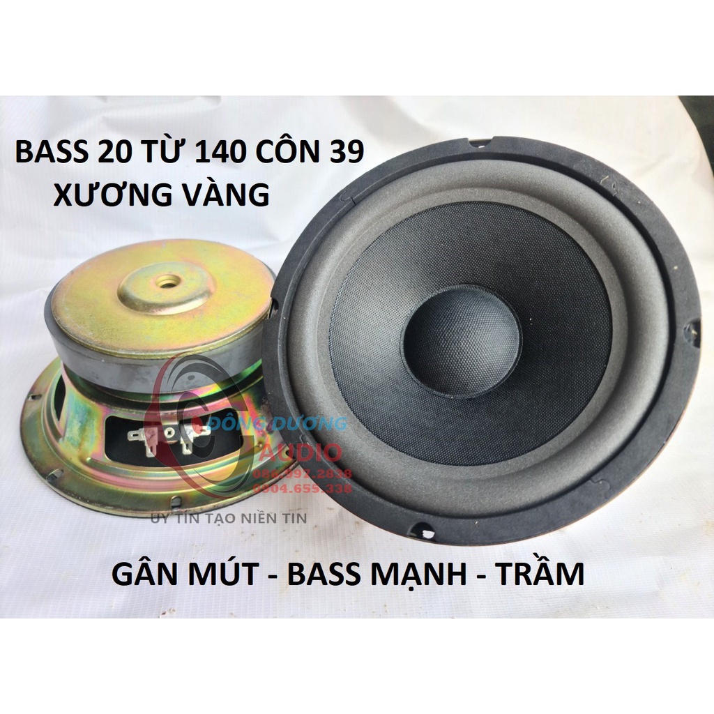 GIÁ 1 CHIẾC LOA BASS 20 XƯƠNG VÀNG - GÂN MÚT CÔN 39 TỪ 140 - CỦ LOA 20 - CỦ LOA 2 TẤC | Shopee ...