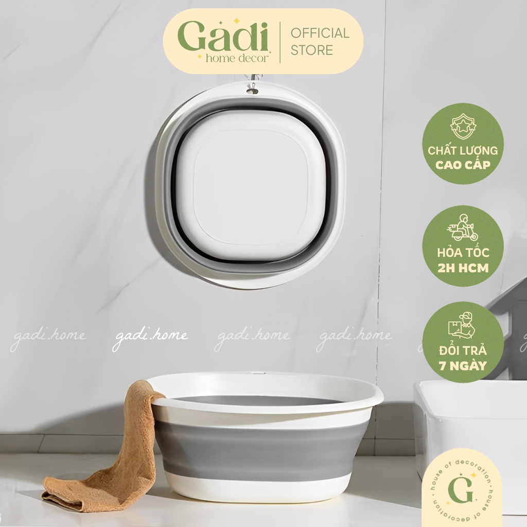 Thau Gấp Gọn Silicon Đa Năng Gadi Home – Thao Chậu Silicon Xếp Gọn Tiện ...