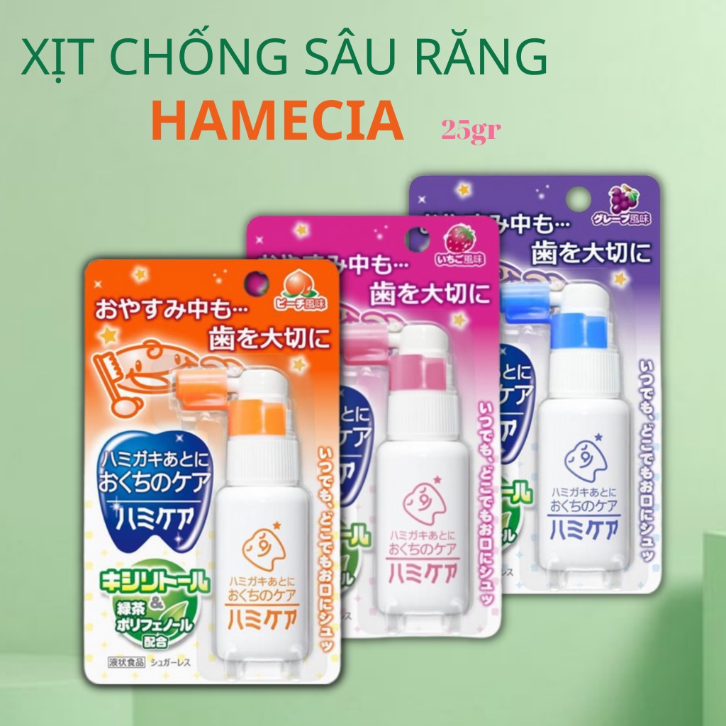 CHAI XỊT CHỐNG SÂU RĂNG CHO BÉ HAMIKEA HƯƠNG DÂU, NHO - HÀNG NHẬT NỘI ...