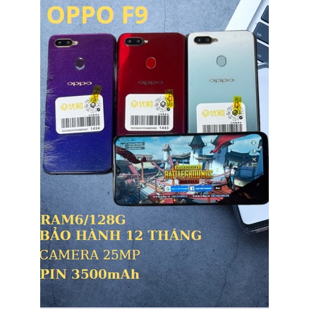Điện thoại cảm ứng chiến game mượt bảo mật vân tay op po F9 ram6/128G bảo hành máy 12 tháng ...
