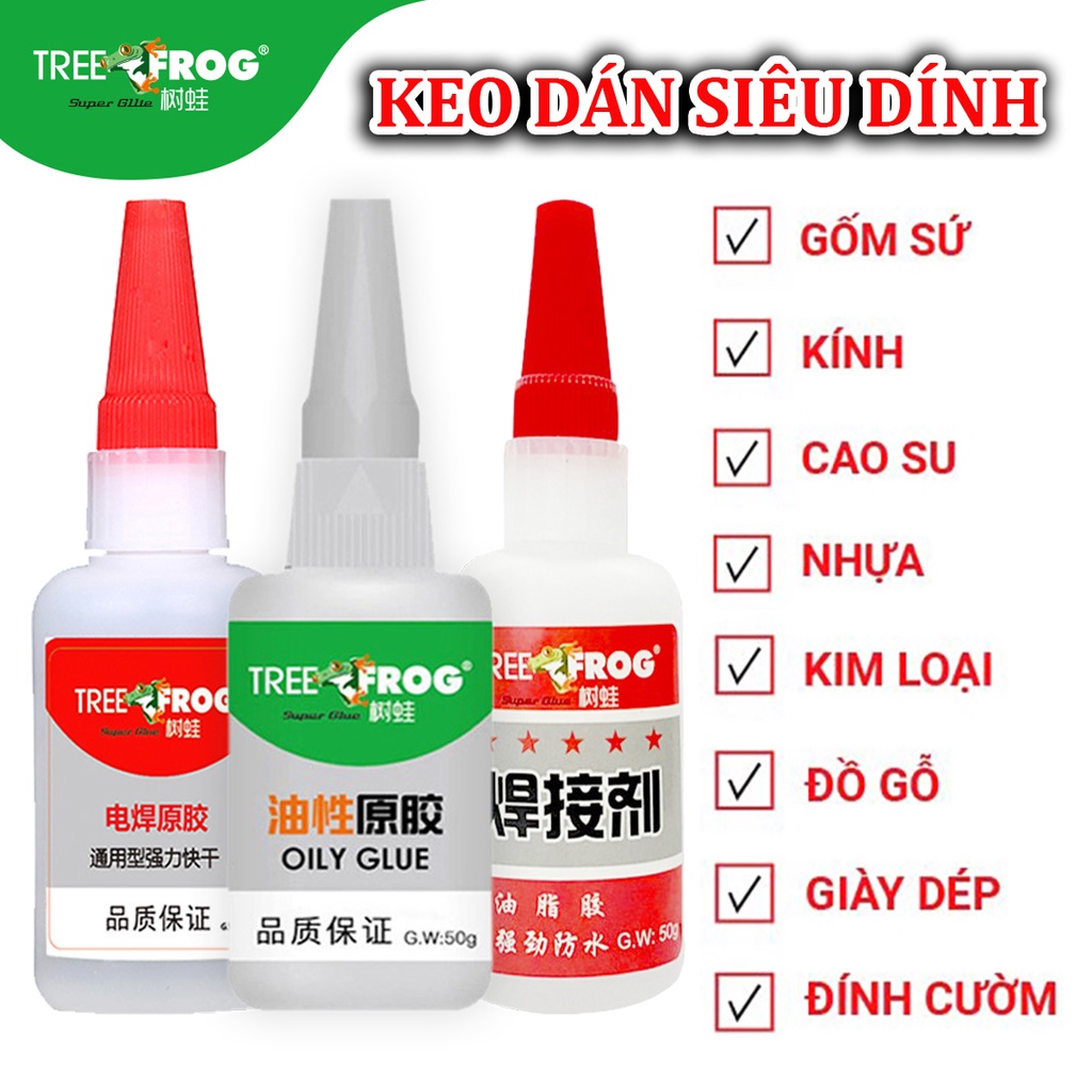 Keo Dán Siêu Dính Đa Năng Mạnh Gấp 80 Keo 502 - Gốm Sứ, Kim Loại, Nhựa ...