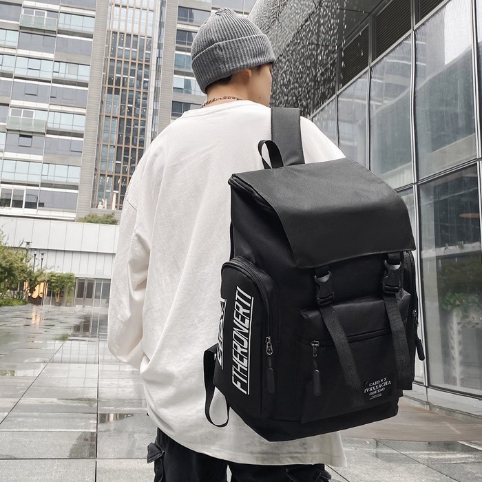 Balo du lịch đựng laptop 17 inch balo nam đựng quần áo hình hộp cỡ lớn đi học đi phượt BL06 ...