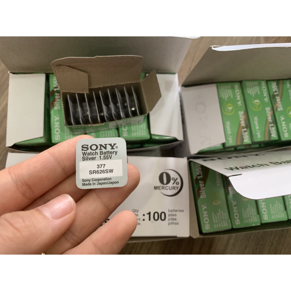 Hộp 10 Viên Pin Đồng Hồ Sony SR626 / SR621 / SR521 / SR920 / SR927 ...