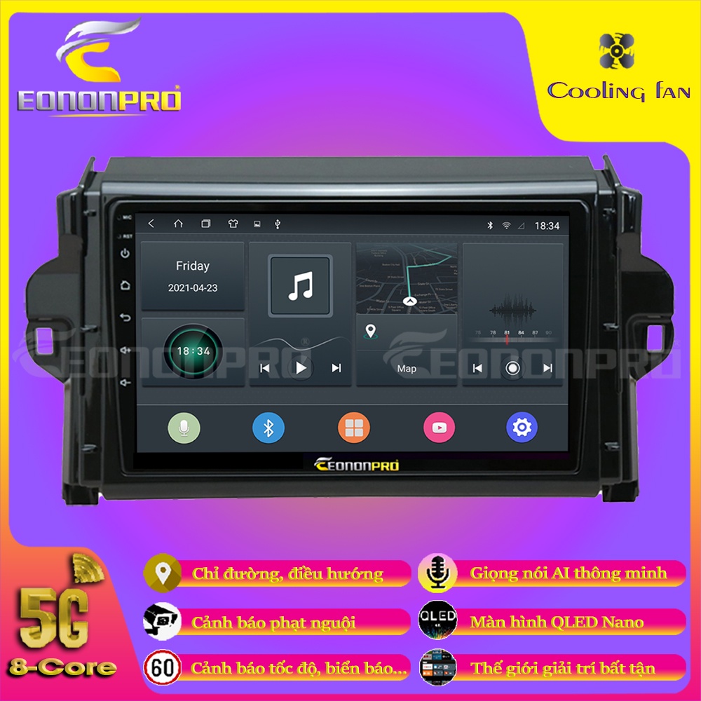 Màn Hình Android Ô Tô V2 - Toyota Fortuner 2017-2021 - EONON PRO ...