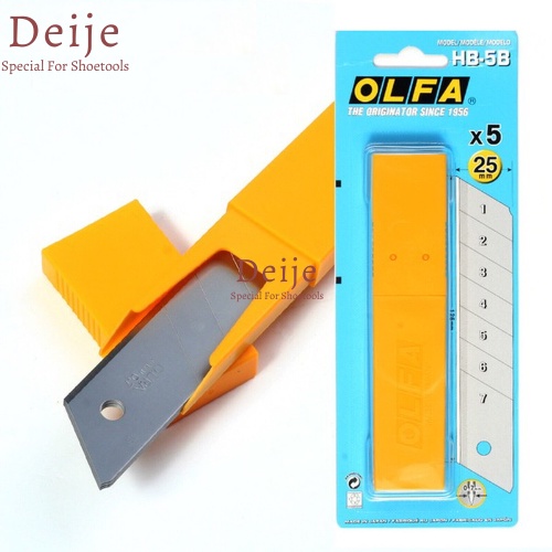 Lưỡi dao Nhật Bản OLFA HB-5B (hộp 5 lưỡi bạc 25mm) | Shopee Việt Nam