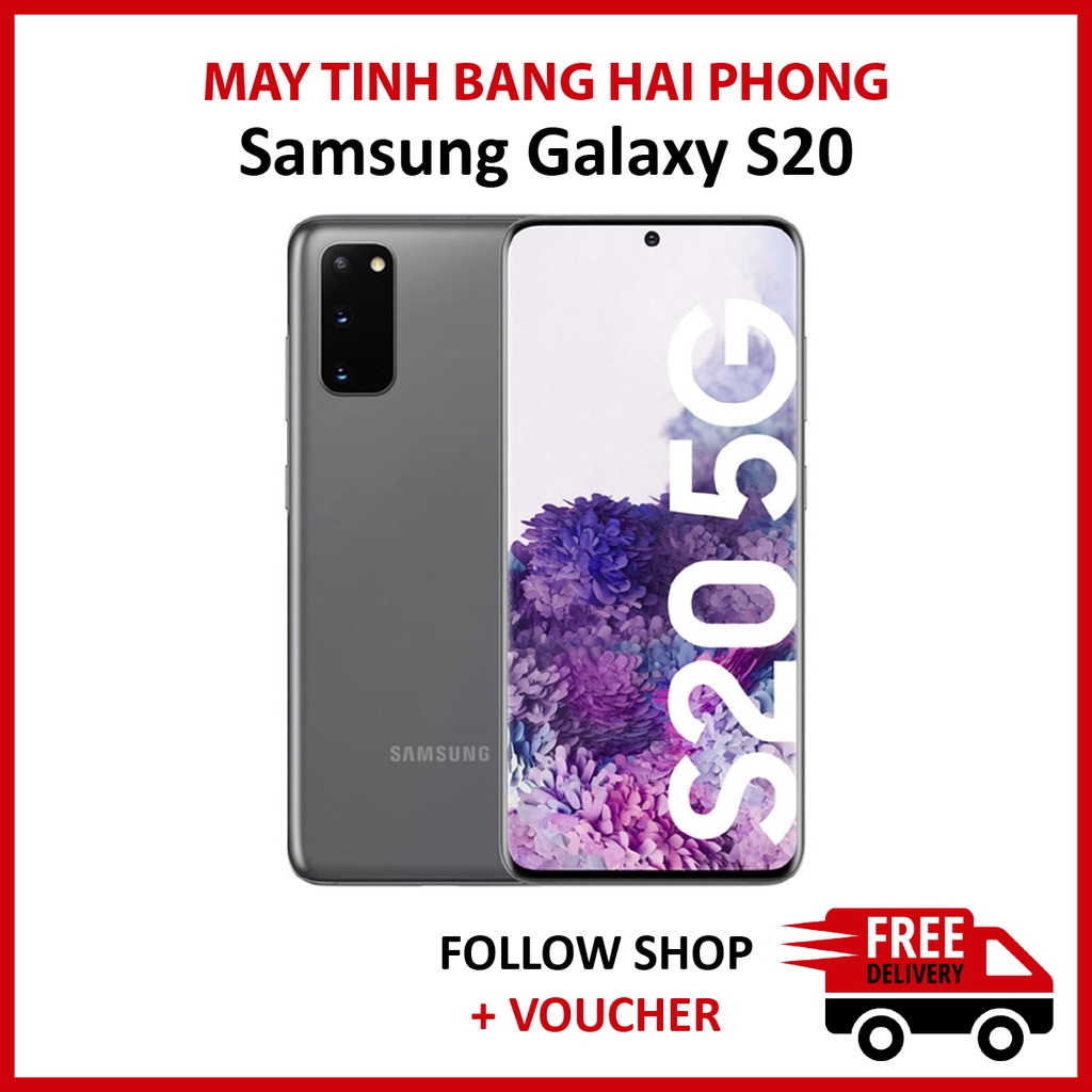 Điện thoại Samsung Galaxy S20 RAM 8/128GB Snapdragon 865 5G,màn 2K 120Hz | Shopee Việt Nam