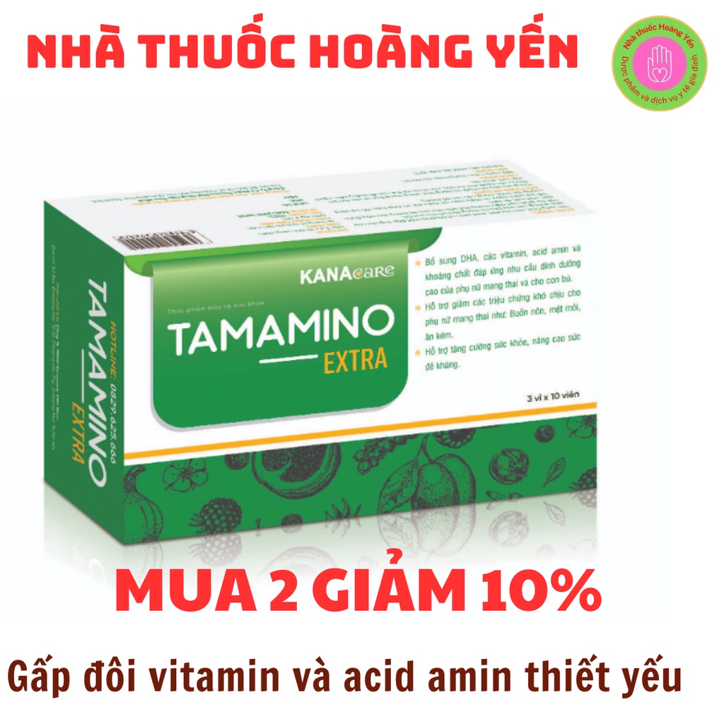 Tamamino extra Bổ sung DHA, các Vitamin, Acid amin và khoáng chất. Dành ...