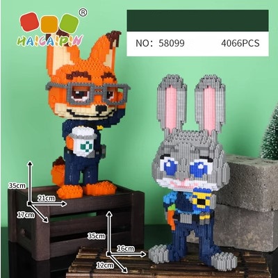 Bộ Lego cáo và thỏ 2 con...T26-M35-JDNKX2 | Shopee Việt Nam