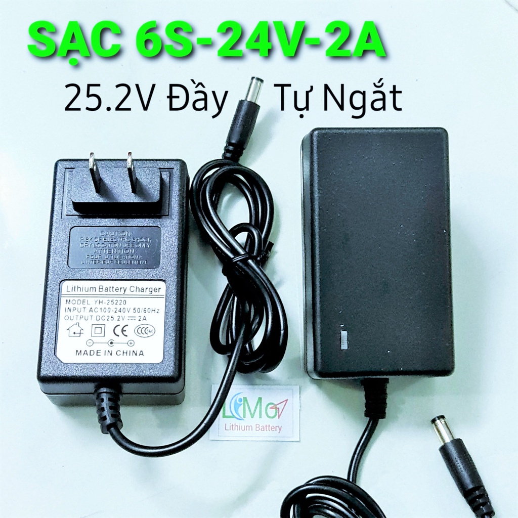 Sạc pin 6S 24V 2A. Sạc pin Lithium ion 24V. Chuyên sạc pin máy khoan ...
