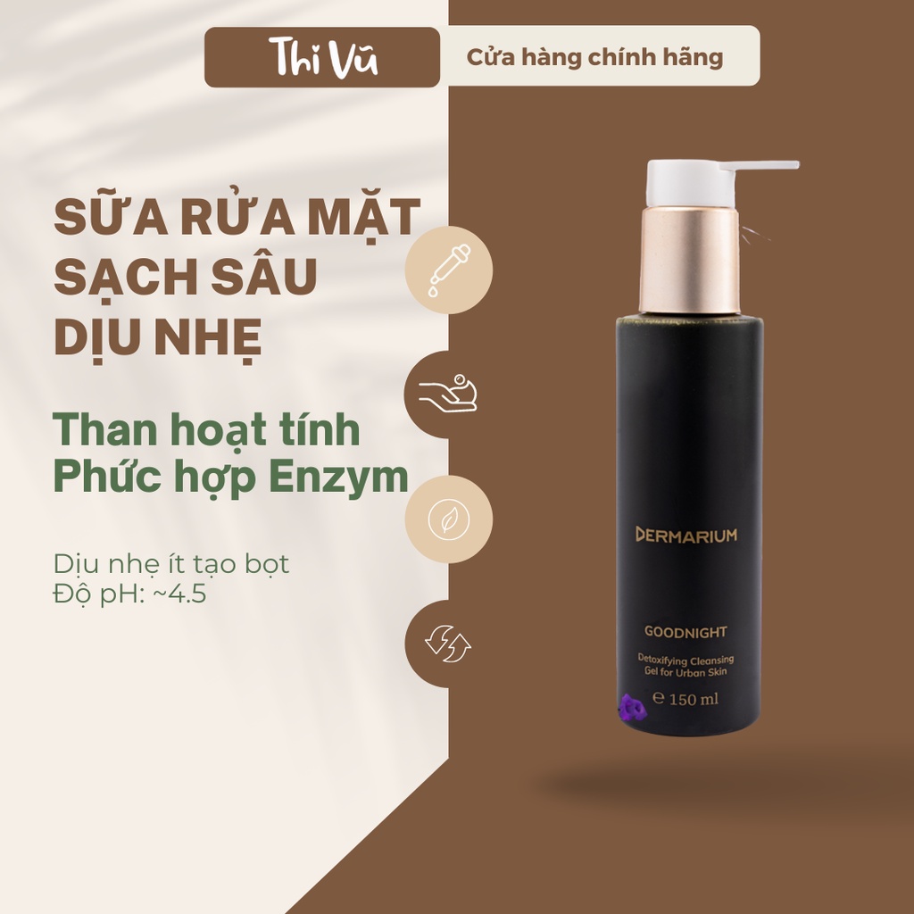 Dermarium Goodnight Sữa rửa mặt than hoạt tính 150ml - Thi Vũ | Shopee ...