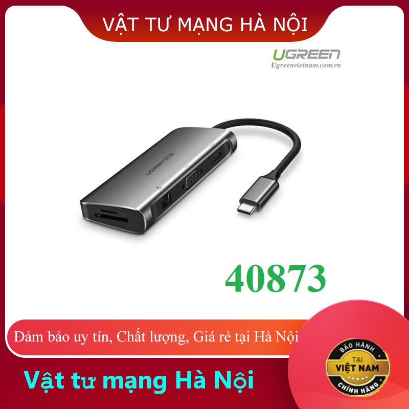 USB type-C to HDMI/VGA/ Hub USB 3.0/ SD/TF/Lan Gigabit chính hãng ...